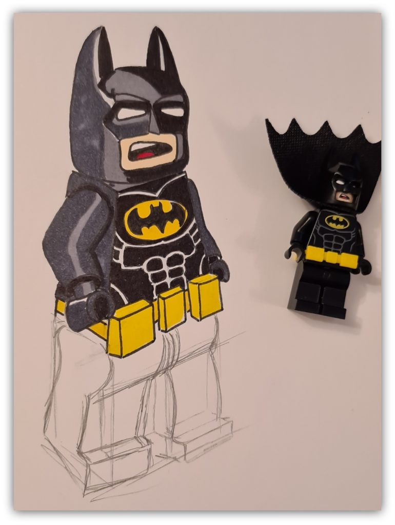 How to draw LEGO Batman: A Quick Tutorial