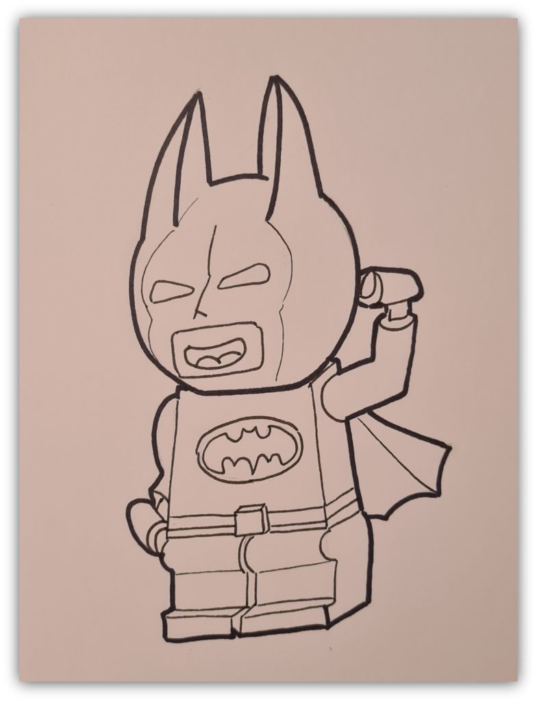 How to draw LEGO Batman: A Quick Tutorial