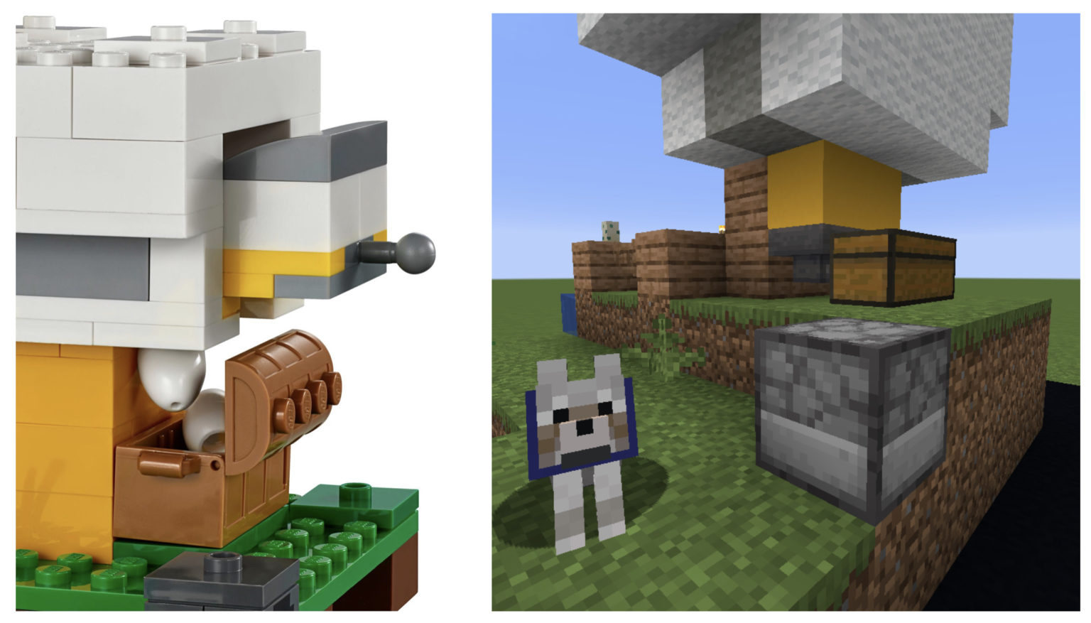 Building LEGO Minecraft Sets in Minecraft