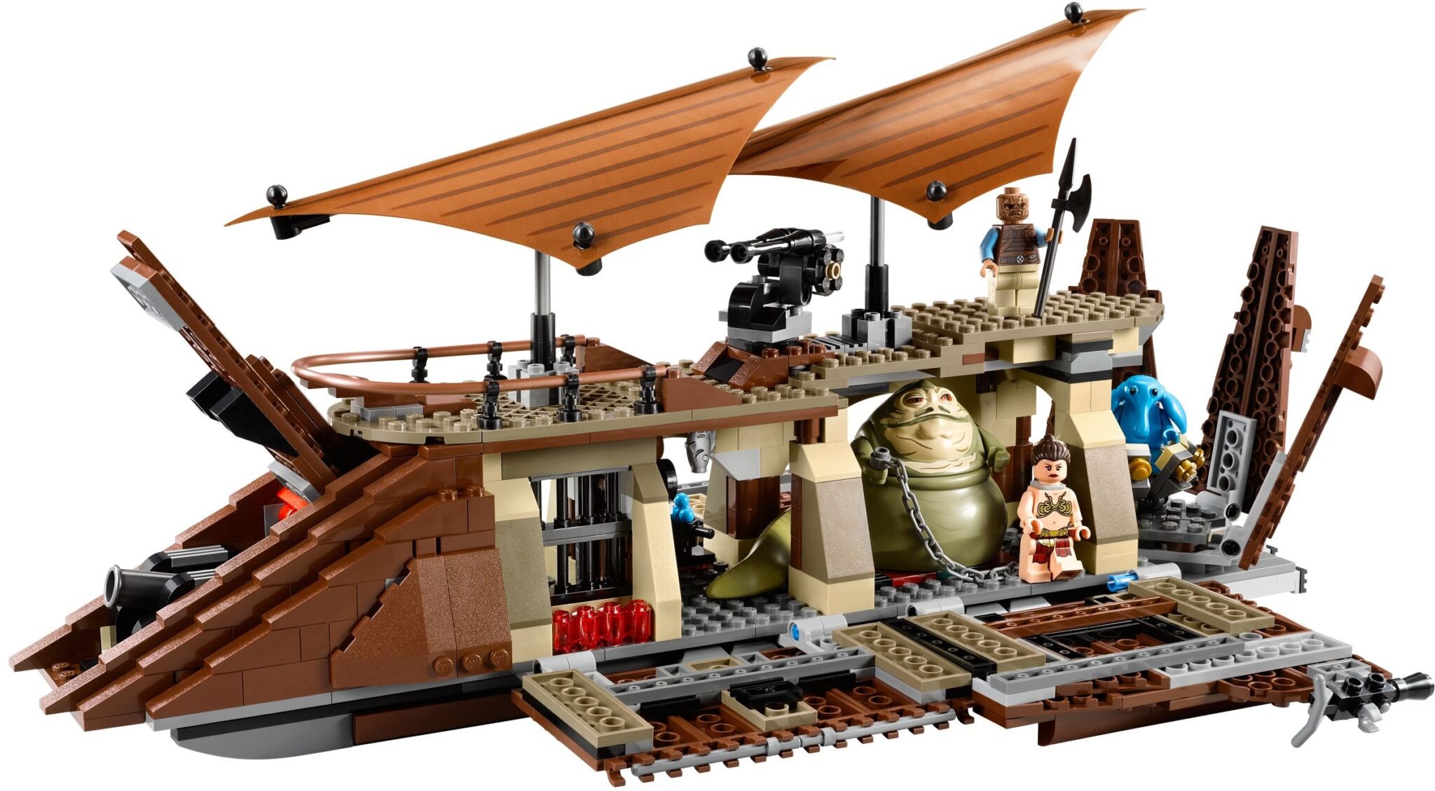 LEGO Jabba's Sail Barge Through the Years